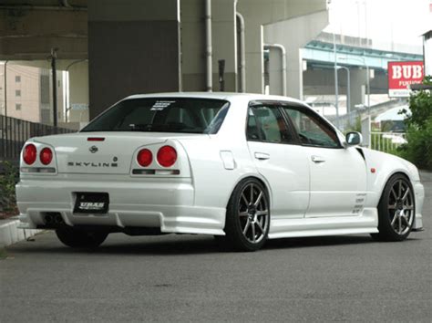 Nissan R34 Skyline Uras Type R Style Rear Add On Sedan Gt Gtt Gtr