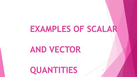 Scalar And Vector Quantities PPTX