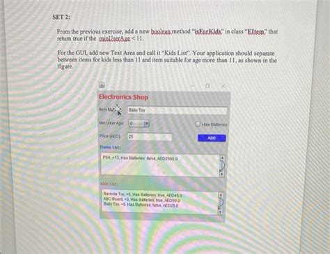 From The Previous Exercise Add A New Boolean Method