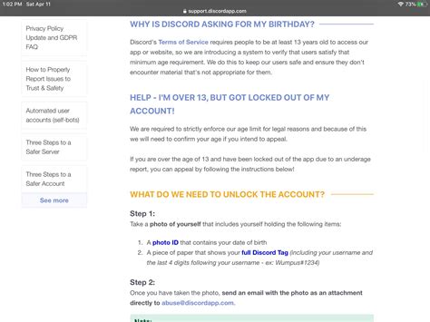 Discord Asking For Our Photo ID If We Have One To Unlock Our Account If We Are Under 18 Is A