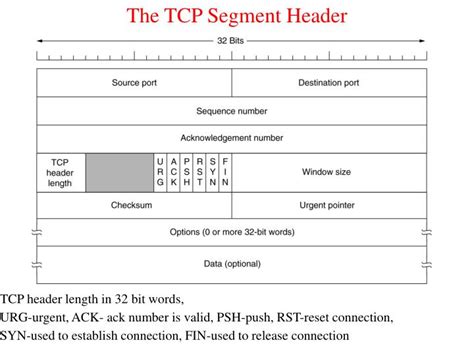 Ppt The Tcp Segment Header Powerpoint Presentation Free Download Id 372343