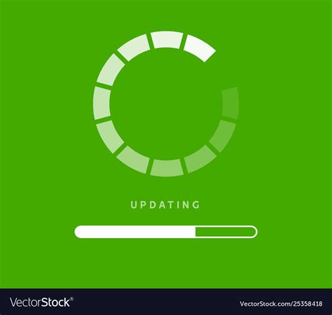 System Software Update Or Upgrade Application Vector Image