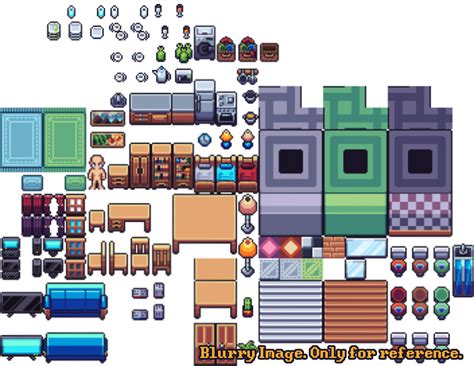 Pixel Art Tileset Modern Housing By Clockwork Raven