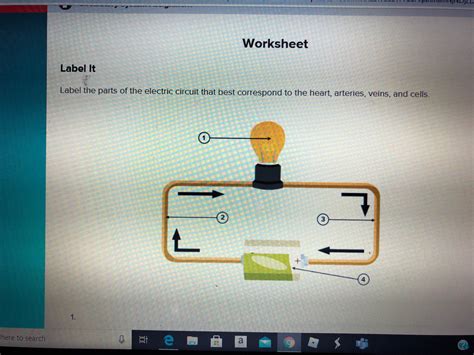 label the parts of an electric circuit circuit diagram
