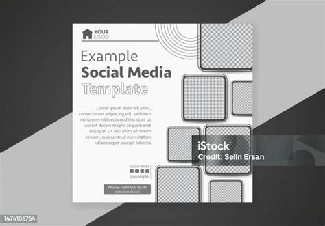 최소한의 디자인 레이아웃 소셜 미디어 게시물 프로모션을 위한 편집 가능한 사각형 추상 현대 기하학적 모양 배너 템플릿입니다 건강관리와 의술에 대한 스톡 벡터 아트 및 기타