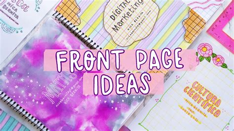 Front Page Design For School Project 💘 Aesthetic Cover Page Ideas 💘