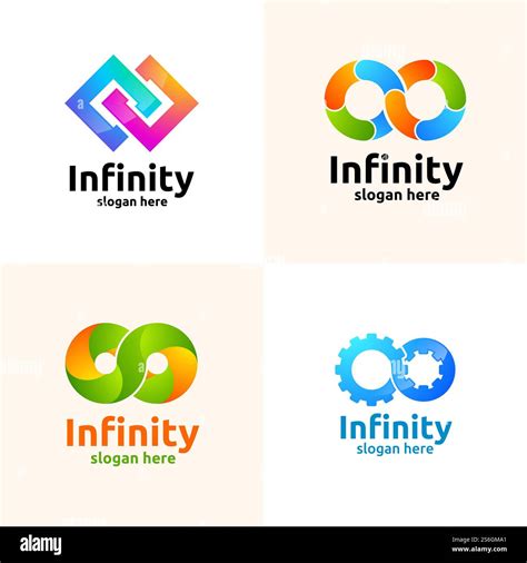Infinity Loop Logo Icon Vector Unlimited Infinite Endless Line Shape Sign Stock Vector Image