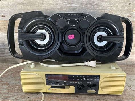 Proscan Bluetooth Speakervintage Casette Player Radio Texas Online Auction House