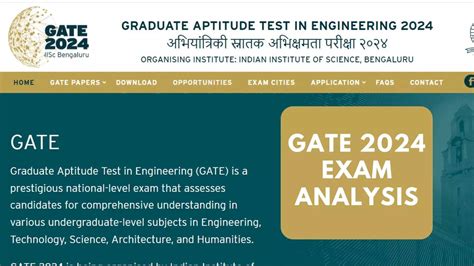 GATE 2024 Paper Analysis Difficulty Level Branch Wise Paper Review More Times Now