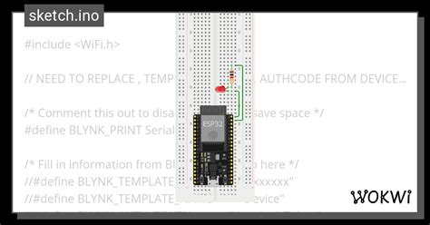 Blynk Project Wokwi Esp32 Stm32 Arduino Simulator