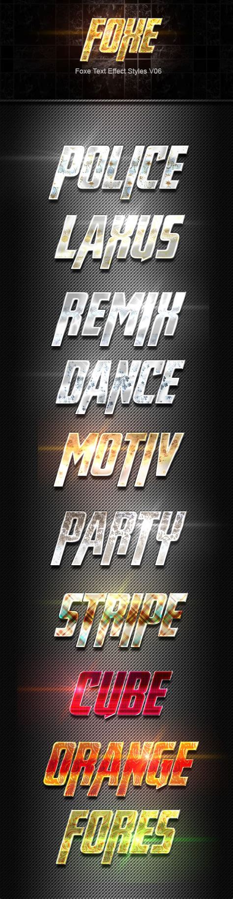 Foxe Text Effect Styles V06 By Fian154 Foxe Text Effect Styles V06 This