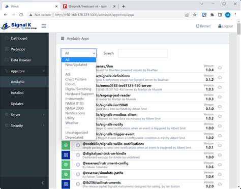Github Signalksignalk Server An Implementation Of A Signal K