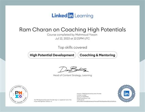 mahmoud yassin on linkedin certificate of completion