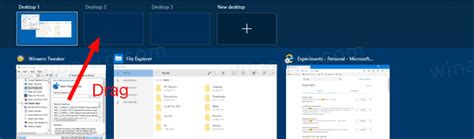 Move Window From One Virtual Desktop To Another In Windows 10