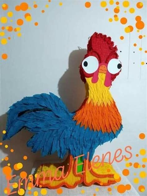 Piñata Gallo Hey Hey Moana Decoracion Fiesta Moana Piñatas Navidad