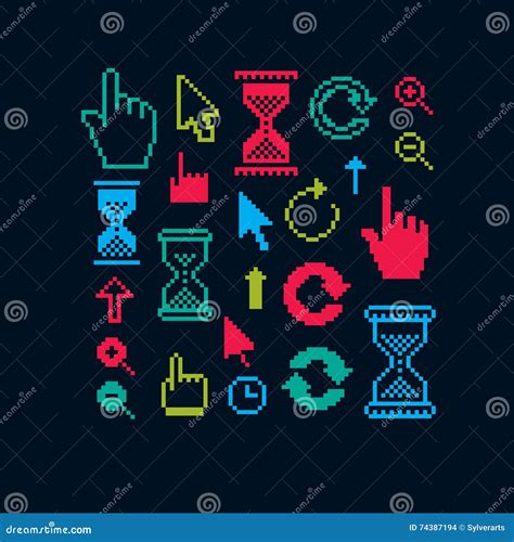 Retro Cursor For Website Or Logo Cartoon Vector CartoonDealer Com