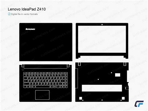 Lenovo IdeaPad Z Cut File Template CutFileLabs