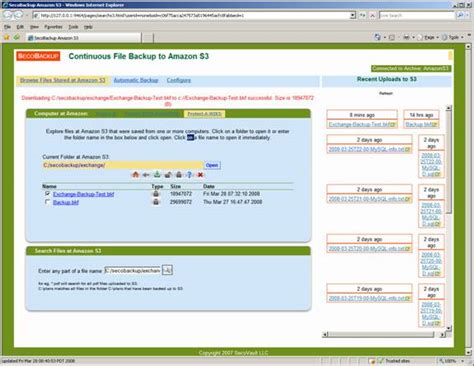 SecoBackup Remote Microsoft Exchange Server Backup Free Community Edition