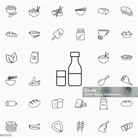 우유 아이콘의 병입니다 웹 및 모바일에 대 한 보편적인 음식 아이콘 설정 0명에 대한 스톡 벡터 아트 및 기타 이미지 0명 건강한 식생활 농장 Istock