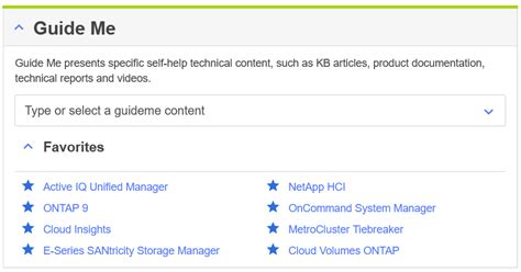 Guide Me Curated Self Support Content On Netapp Support Site Netapp Community