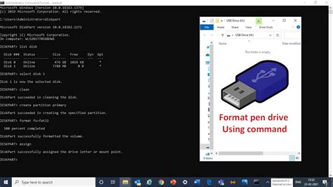 Format Pendrive Using Command Youtube
