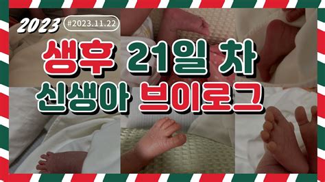 👶육아브이로그 신생아 브이로그┃생후 21일차 아기┃신생아 돌보기🥰┃배냇짓┃신생아 성장기┃건강해서 다행이야┃육아┃출산 Youtube