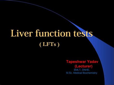 Liver Function Test Lft Ppt