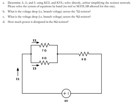 Solved Determine I I And I Using KCL And KVL Solve Chegg Com