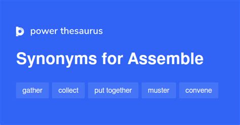 Assemble Synonyms 2 308 Similar Words And Phrases