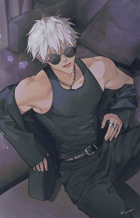 Pin By On Gojo Satoru ♡ Anime Guys Anime Guys Shirtless Handsome Anime Guys