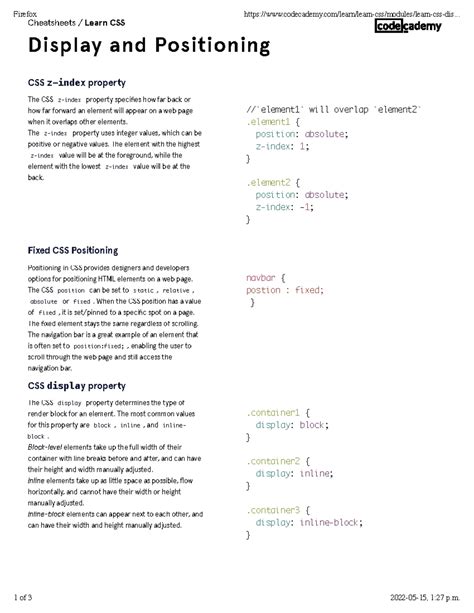 Css4 Responsive Web Design The Css Z Index Property Specifies How