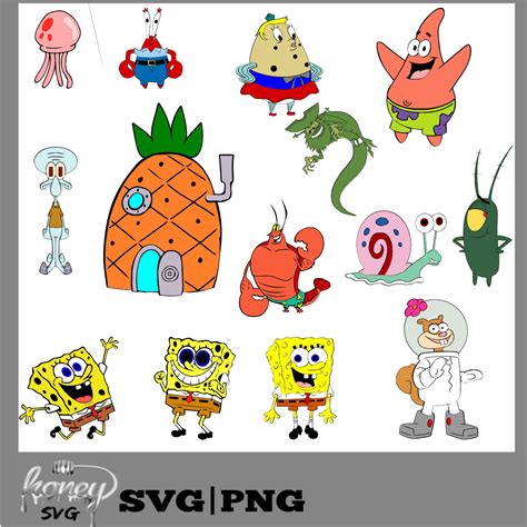 Spongebob Svg Bundle Spongebob Svggary Svg Squidward Svg Etsy My Xxx