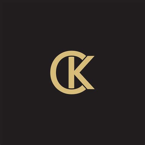 Premium Vector Ck Letter Logo Monogram C And K Monogram Design Ck