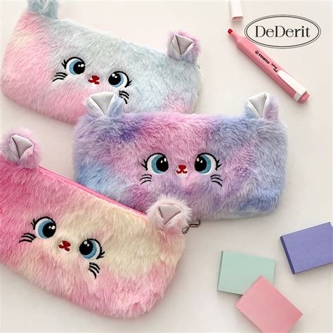 데데리트 데데리트 귀여운 오로라 고양이 인형 필통 문구 펜케이스 화장품 파우치 친구 조카 입학 신학기 새학기 졸업 선물 생일