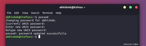 Ubuntuでユーザーパスワードを変更する方法 初心者向けチュートリアル
