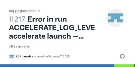Error In Run Accelerateloglevelinfo Accelerate Launch Configfile Recipesaccelerate