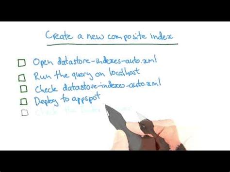 Learn Creating New Composite Indexes Steps Developing Scalable Apps