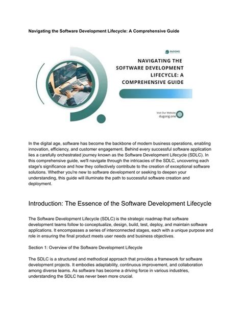 Ppt Navigating The Software Development Lifecycle A Comprehensive Guide Powerpoint