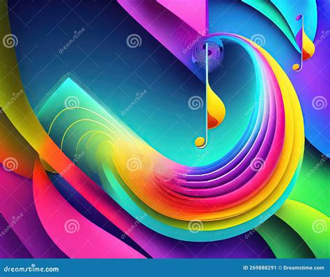 Bright Colourful Wavy Pattern Background Stock Illustration Illustration Of Colorful