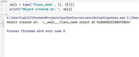 Python Create Object — Tutorialbrain