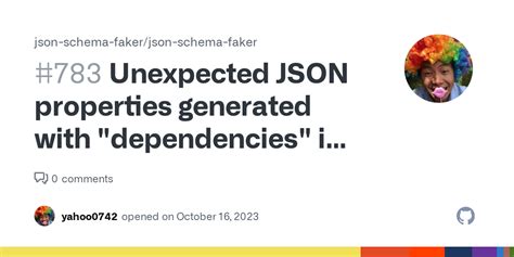 Unexpected Json Properties Generated With Dependencies In The Schema