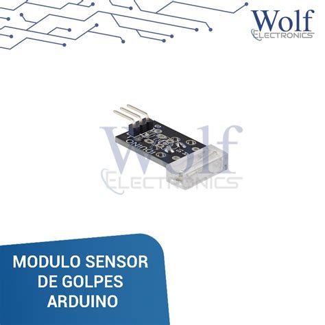 Modulo Sensor De Golpes Arduino 35v Wolf Electronics Wolf Electronics It
