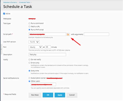 implementasi schedule task pada control panel plesk biznet gio nusantara