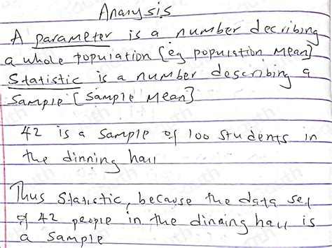 Solved Determine Whether The Numerical Value 17 Is A Parameter Or A