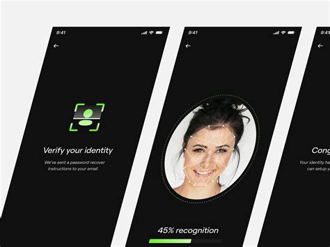 Face Verification Process Ui Design Behance