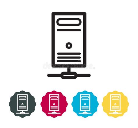 Network Computer Icon Stock Illustration Illustration Of Plug 269442947