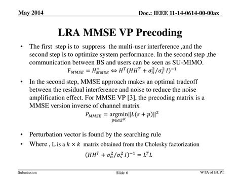 Ppt Joint Coding And Modulation Diversity With Lra Mmse Vp By Qr Precoding Mimo Powerpoint
