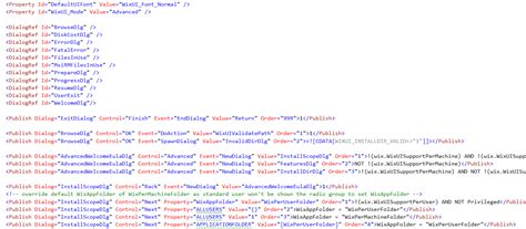 How Can I Remove The ProductFeatures Tab From The WixUI Advanced Installation Widget