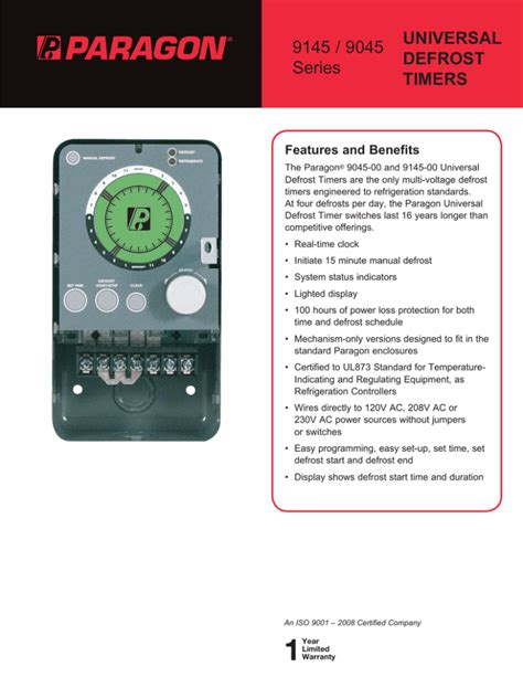 Grasslin Control Defrost Timer Wire Diagram Wiring Pedia