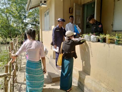 ဟိုင်းကြီးကျွန်းမြို့ ပမ္မဝတီရေတပ်စခန်းဌာနချုပ်၌ မြေပြင်ကွင်းဆင်းစာရင်းကောက်ယူရေး Working Group